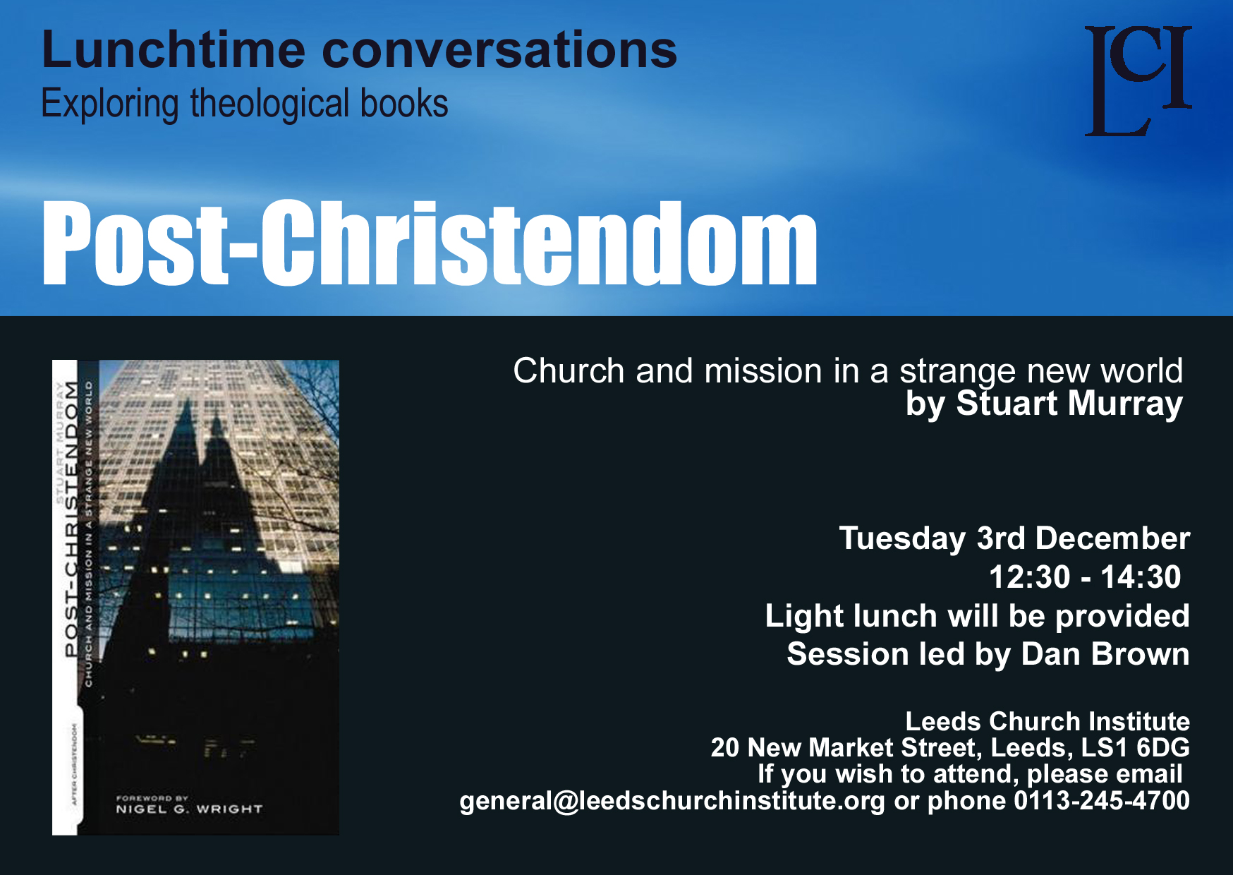 Lunchtime Conversations: Post-Christendom | Leeds Church Institute