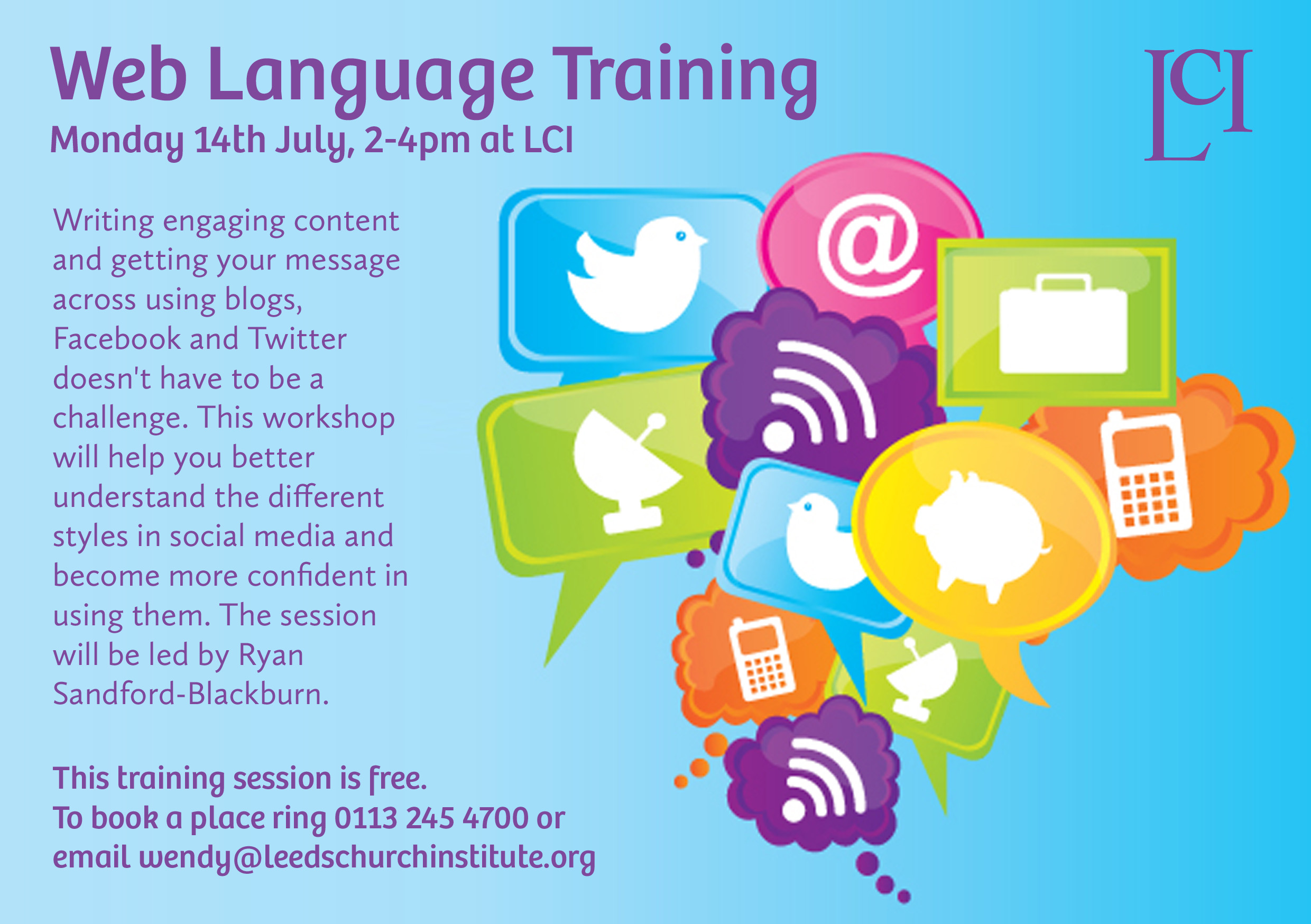 Web Language Training | Leeds Church Institute