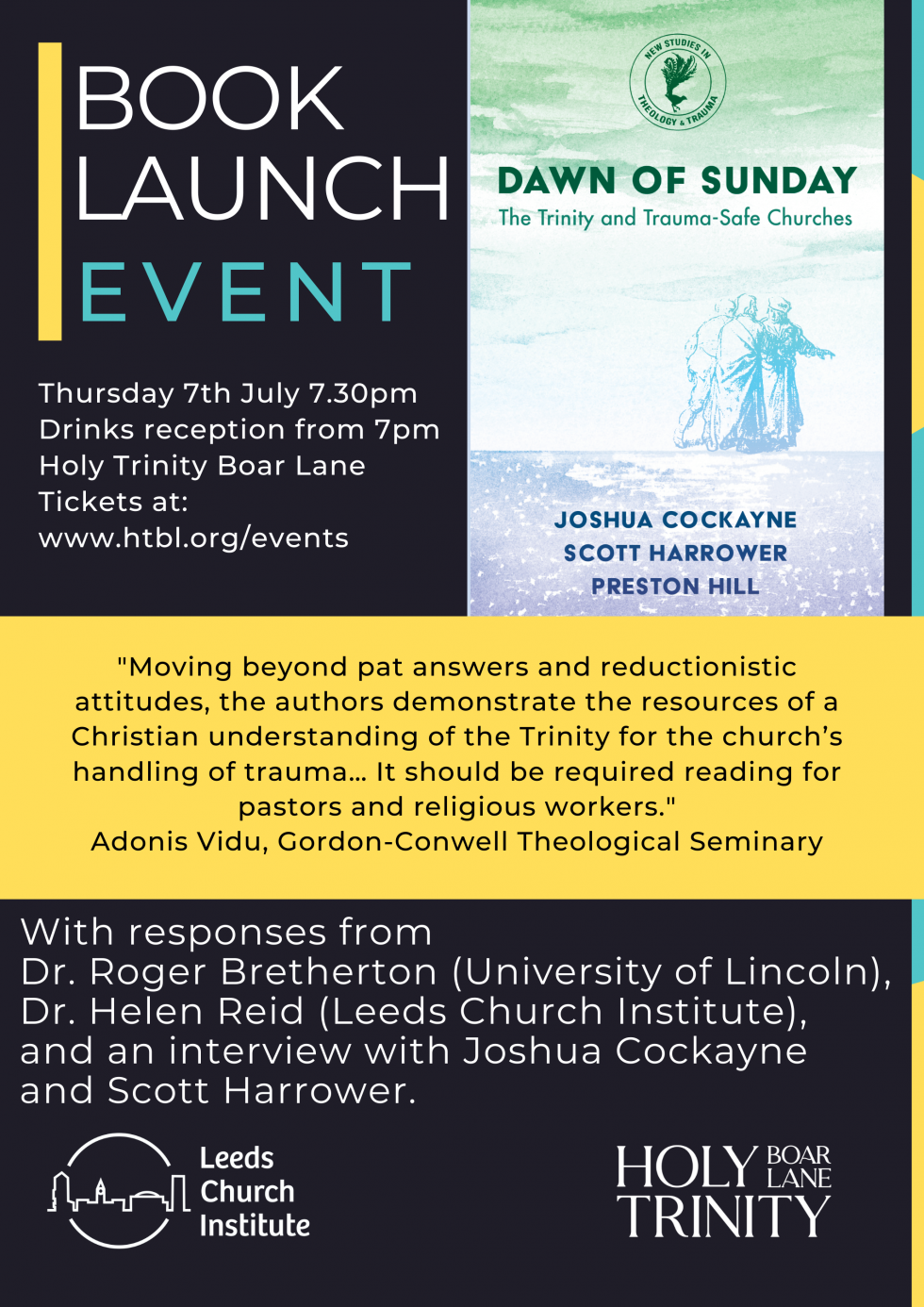 Book Launch for Dawn of Sunday. The Trinity and Trauma-Safe Churches by ...